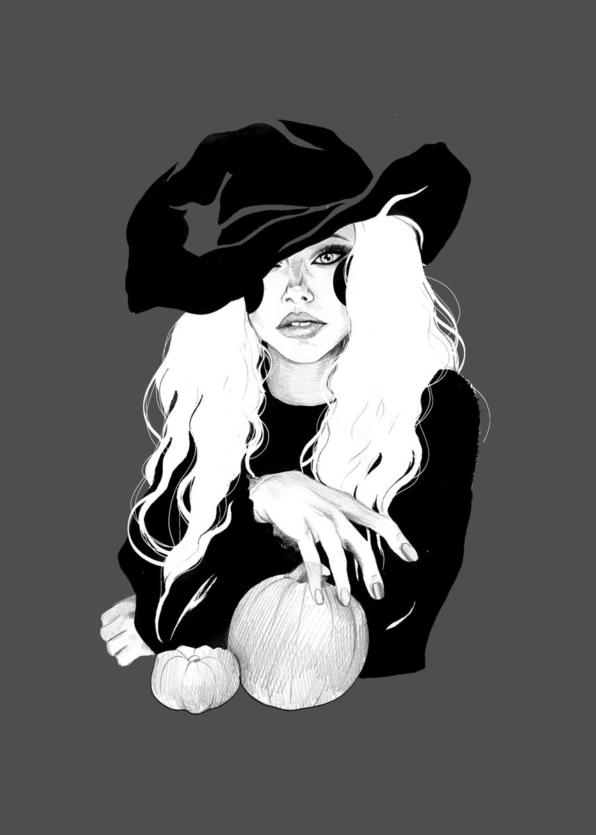 'October' Poster, picture, metal print, paint by Merili | Displate