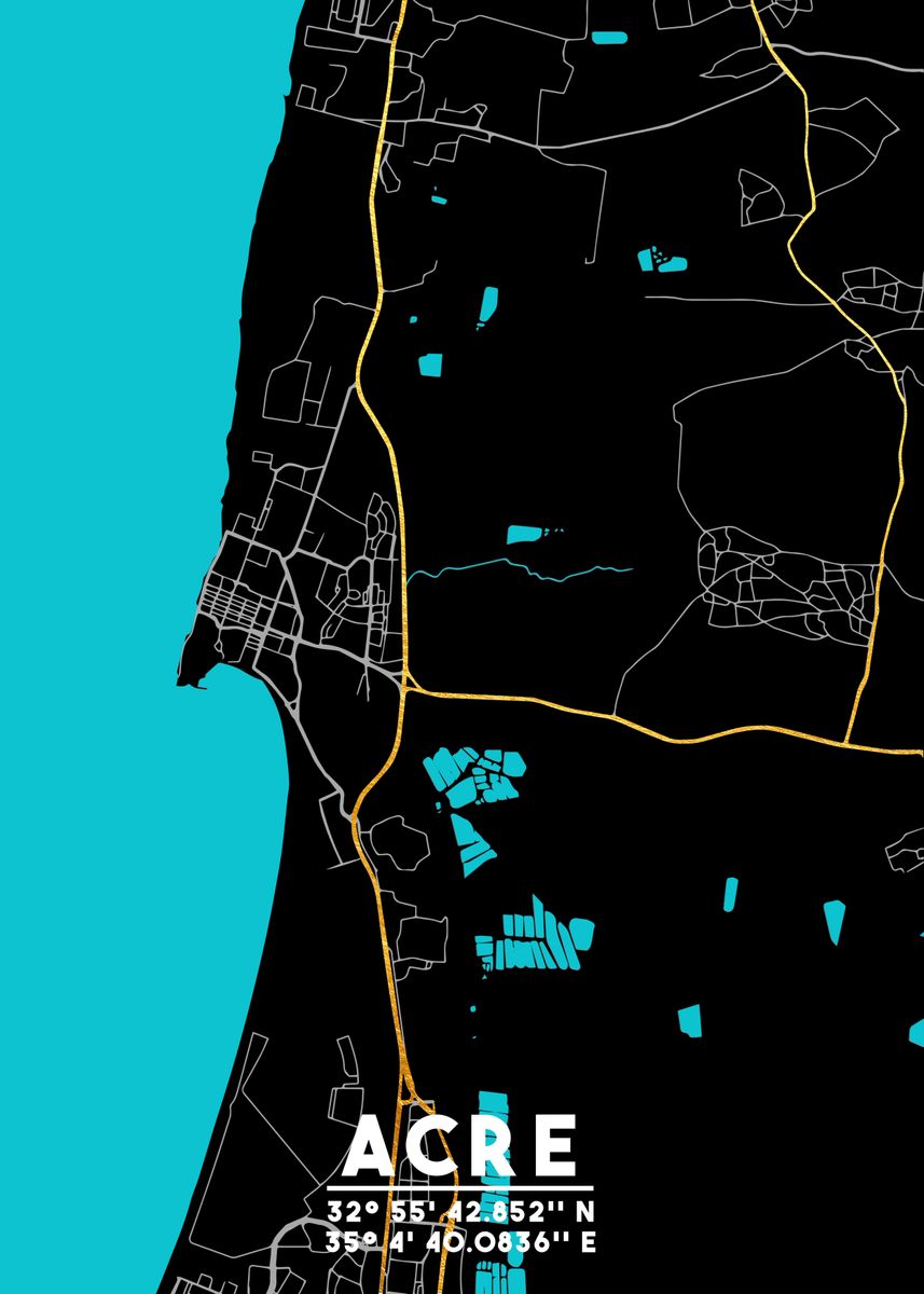 'Acre Israel' Poster, picture, metal print, paint by Clayborne Frank ...