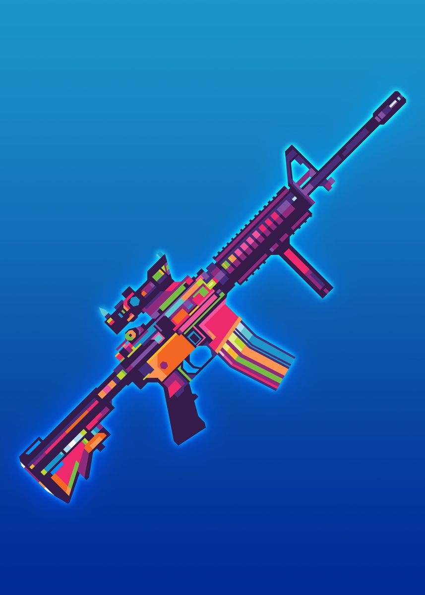 'M4' Poster, picture, metal print, paint by artisticdesign 1903 | Displate