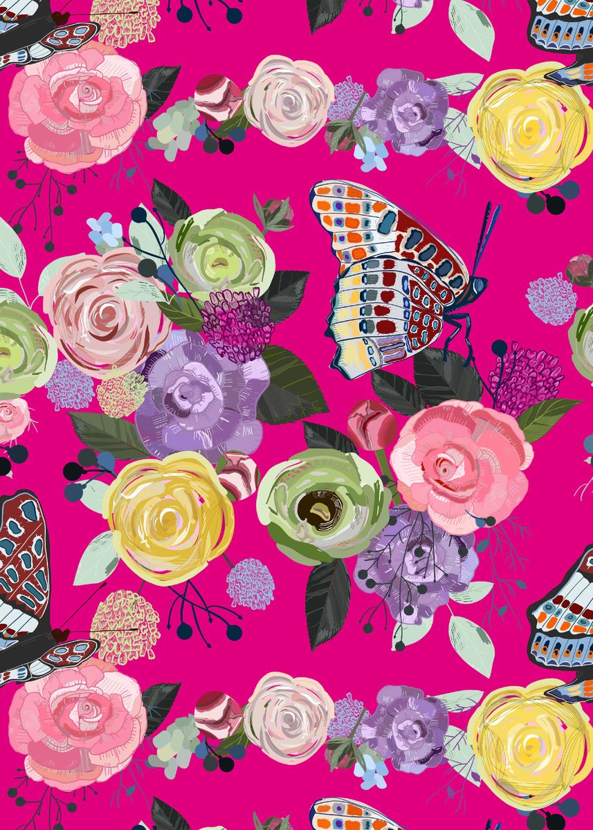 'Summer time roses' Poster, picture, metal print, paint by Gulsen Gunel ...