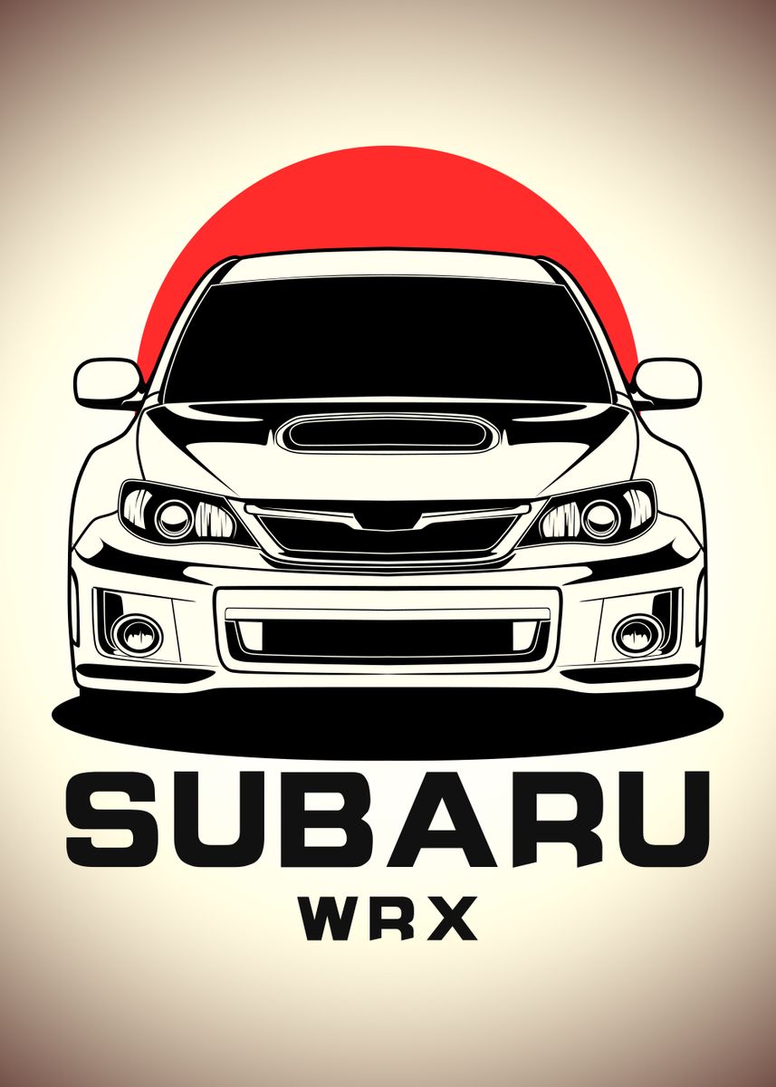'WRX Subaru' Poster, picture, metal print, paint by Faissal Thomas ...
