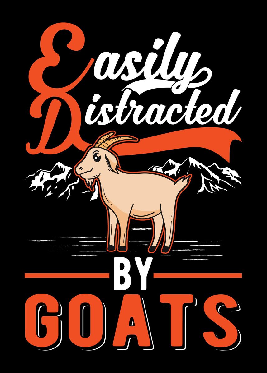 'Goat Gift Goat Keeper' Poster, picture, metal print, paint by ...