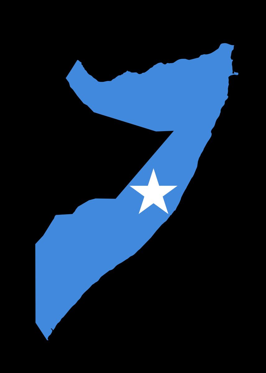 'Somalia map' Poster by Soft Brush | Displate