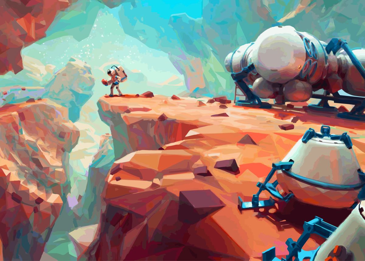 ' Astroneer' Poster by illustration art Musta Mirul | Displate