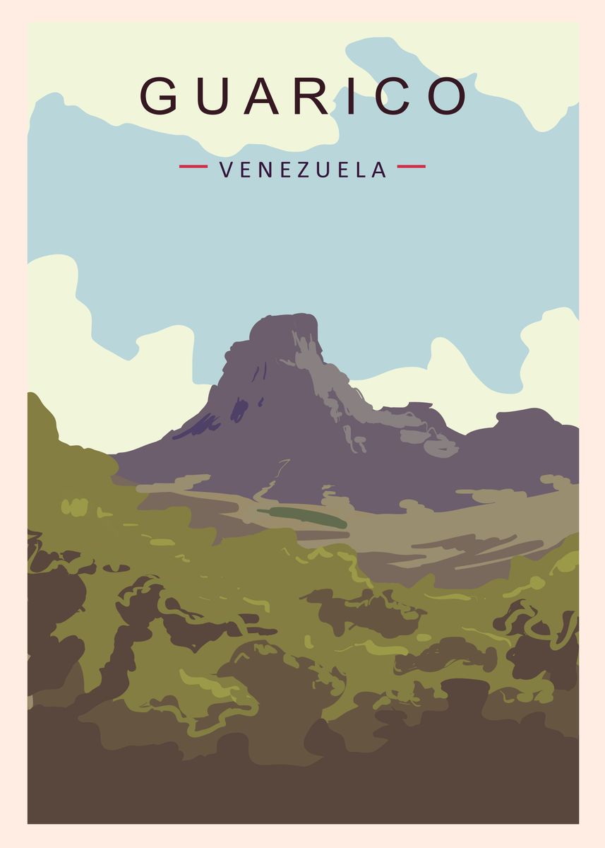 'Guarico Venezuela' Poster, picture, metal print, paint by Phan Van Hai ...