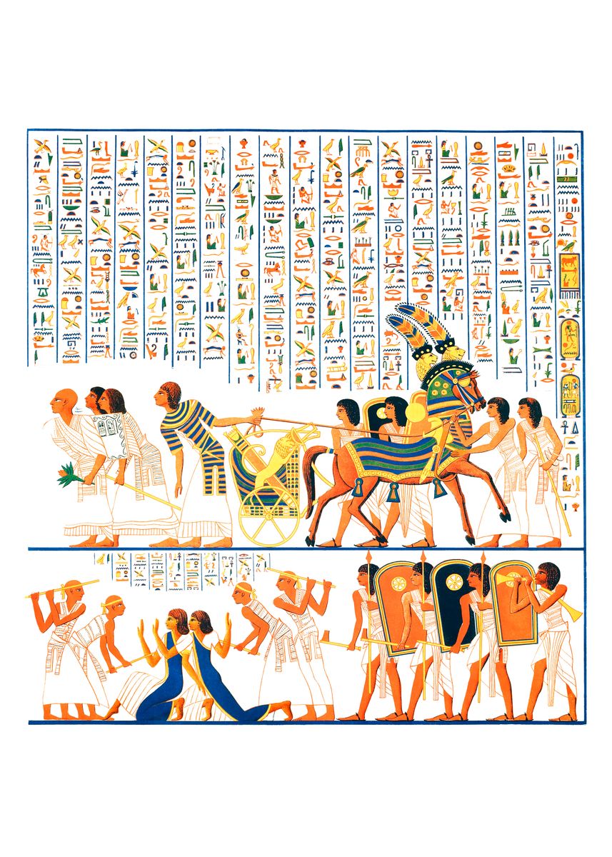 'Wall Of A Tomb' Poster by Mango Art | Displate