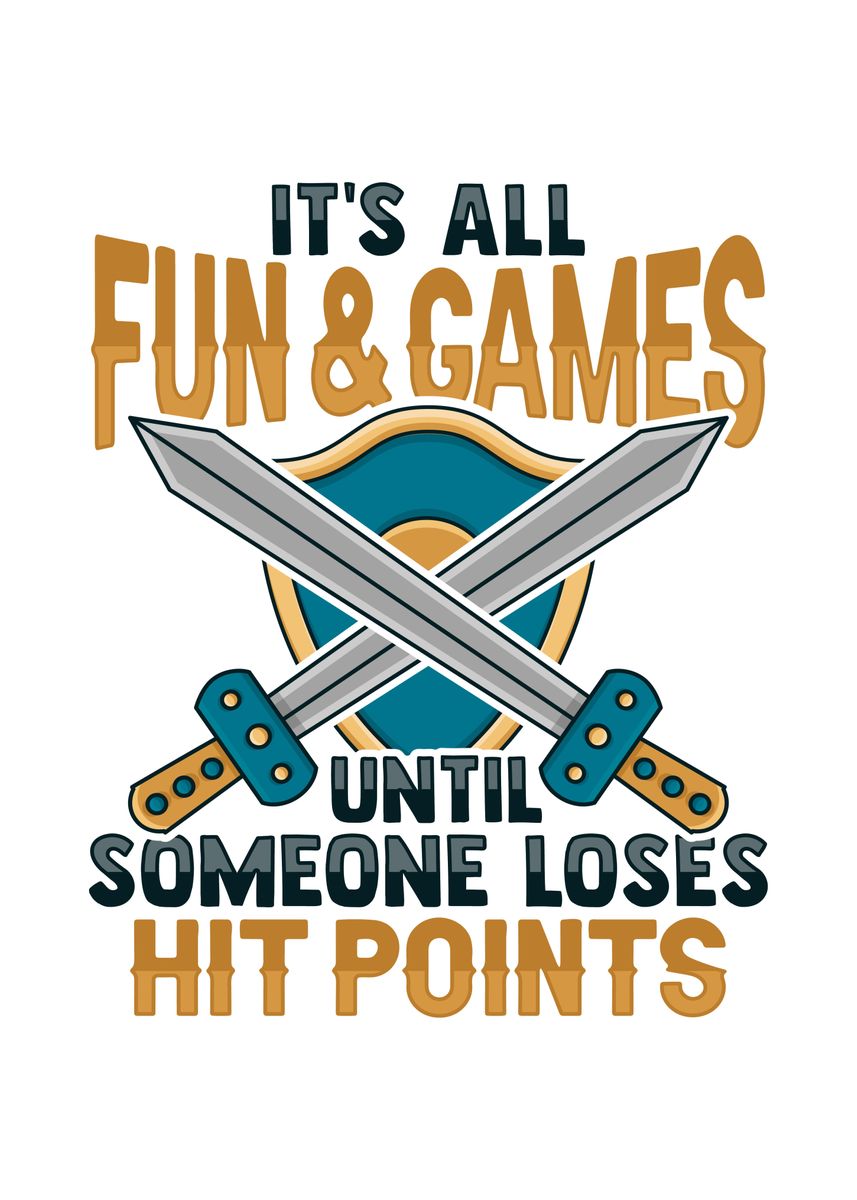 'LARP RPG Role Playing' Poster, picture, metal print, paint by Michael ...