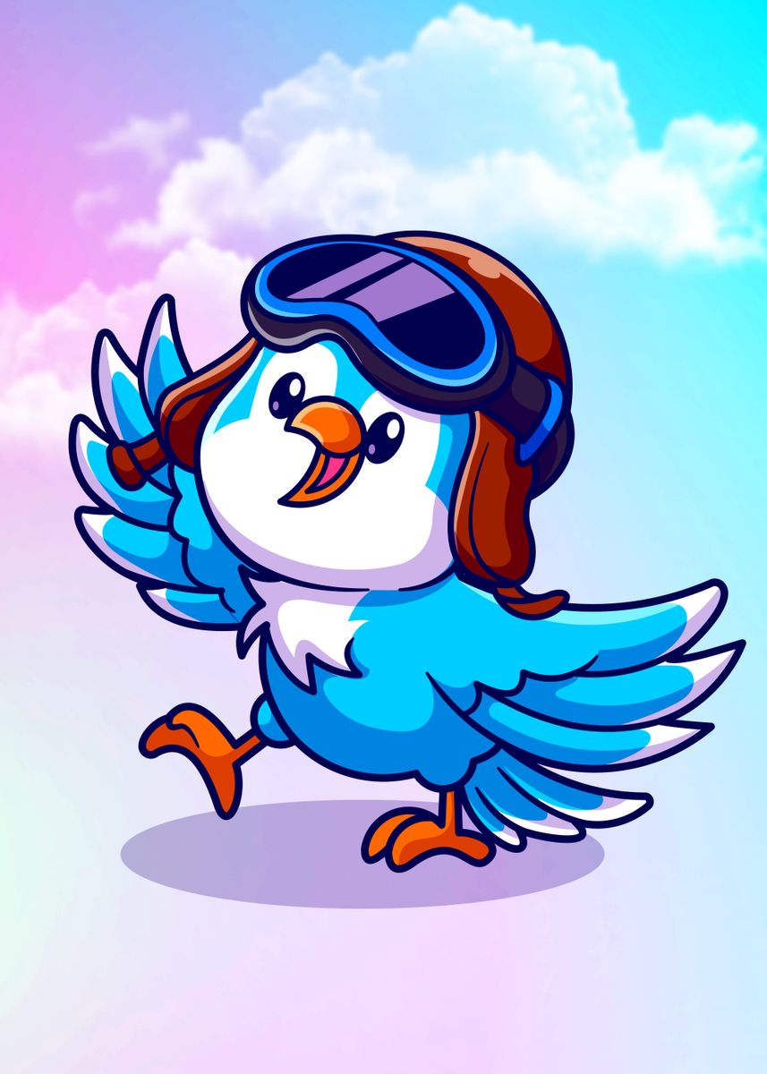 'Bird' Poster, picture, metal print, paint by khoa doan | Displate