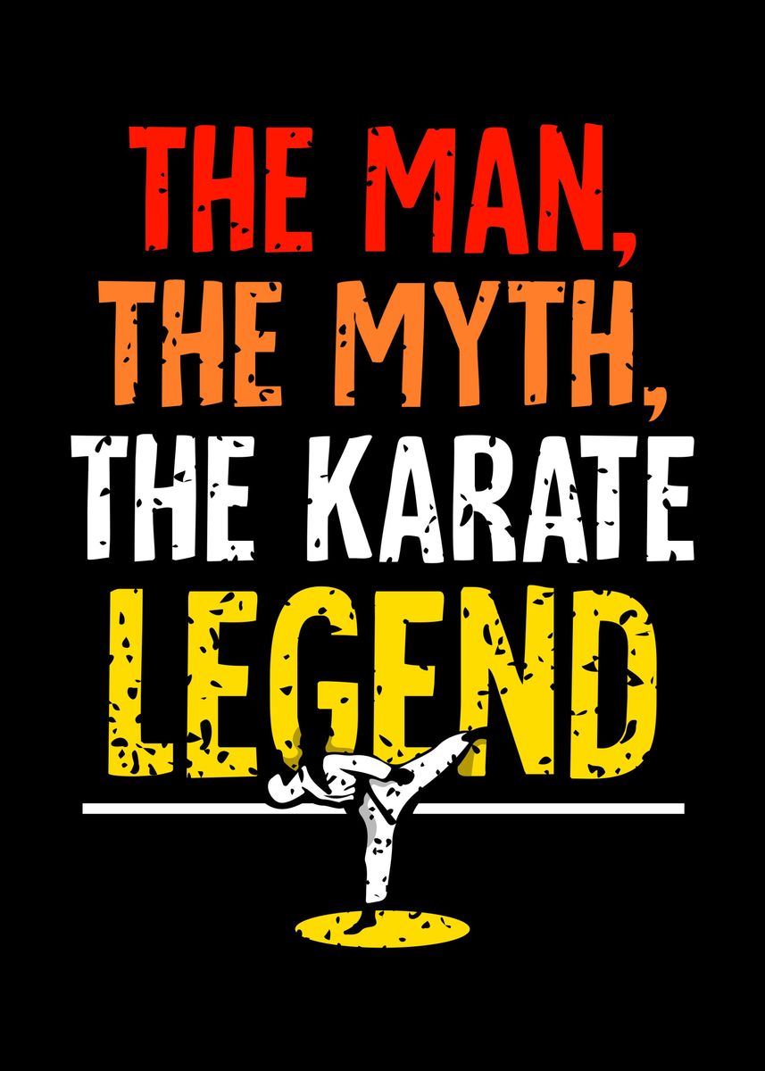 'Karate' Poster, picture, metal print, paint by Sebastian Wünsche ...