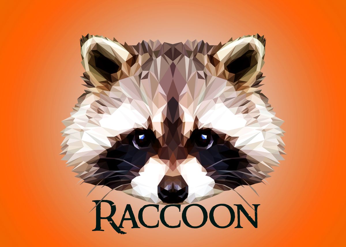 'Raccoon' Poster by Dare Neil | Displate