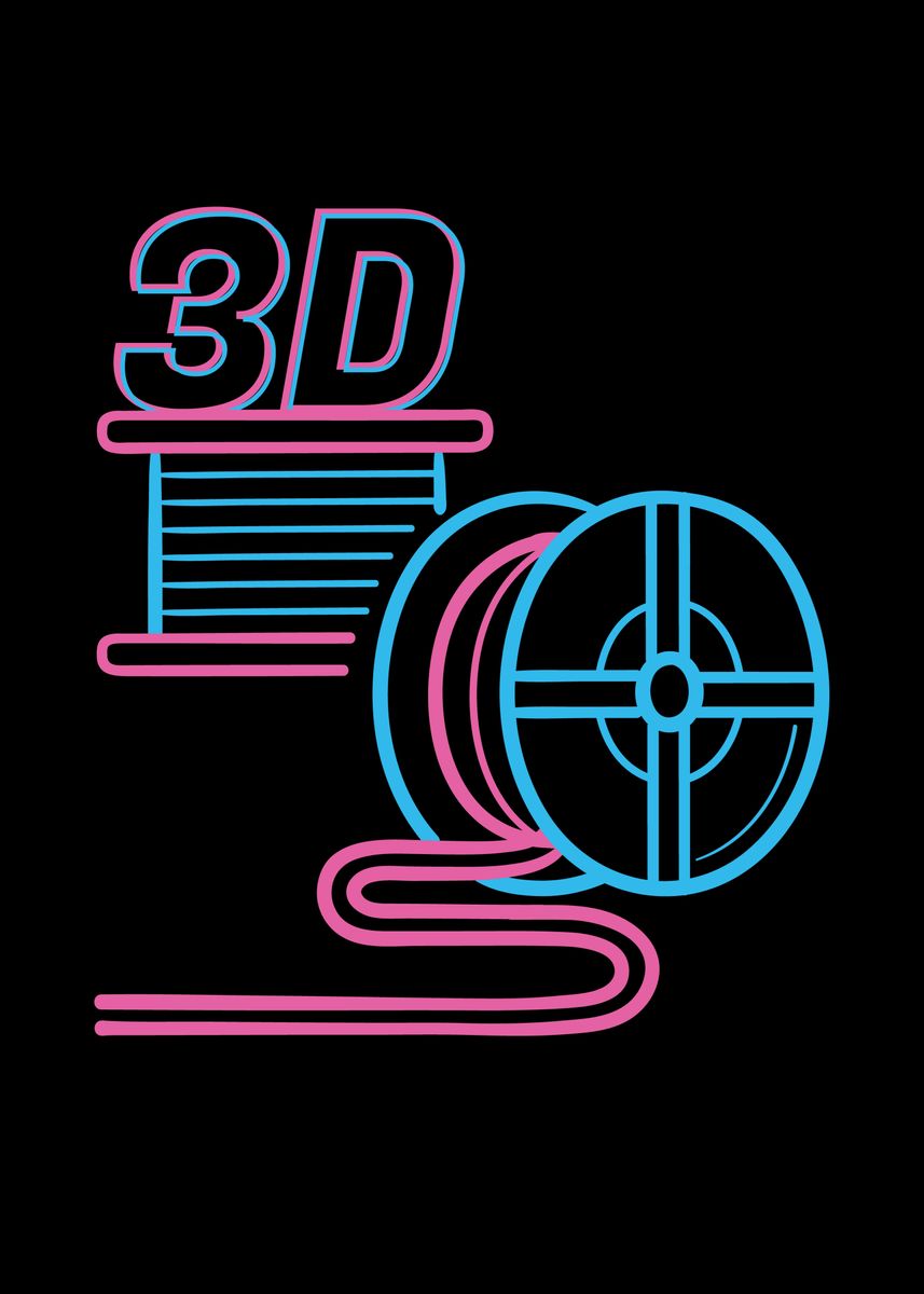 '3D Filament PLA 3d Print' Poster, picture, metal print, paint by Mooon ...