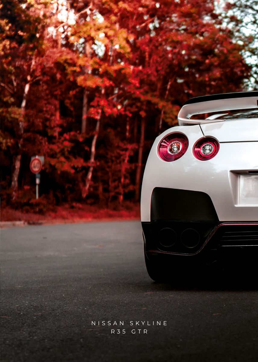 'Nissan Skyline R35 GTR 01' Poster, picture, metal print, paint by ...