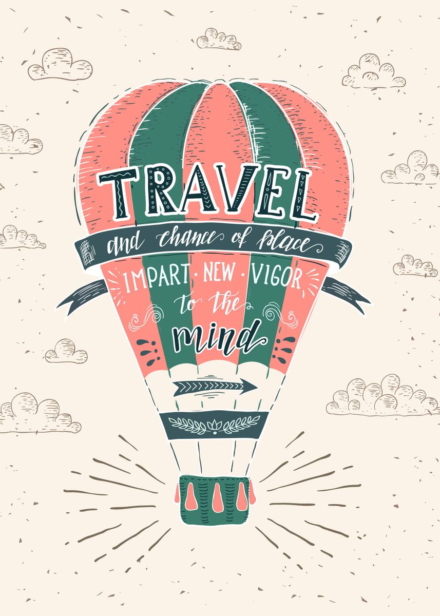 'Travel to the mind' Poster, picture, metal print, paint by Juliana RW ...
