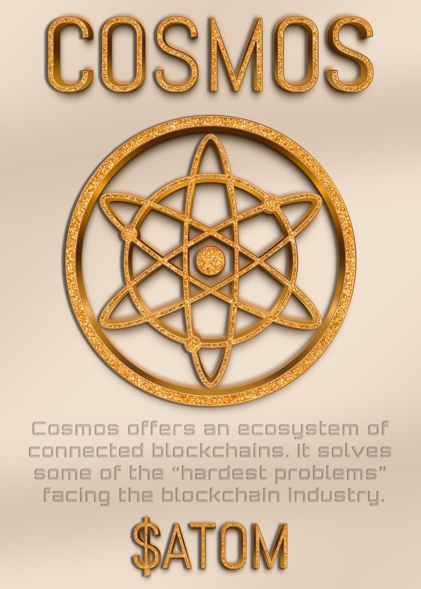 'Cosmos ATOM' Poster, picture, metal print, paint by Cherney | Displate