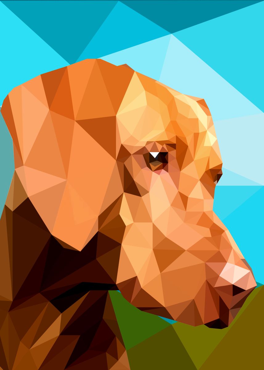 'Dog' Poster, picture, metal print, paint by toan nguyen | Displate