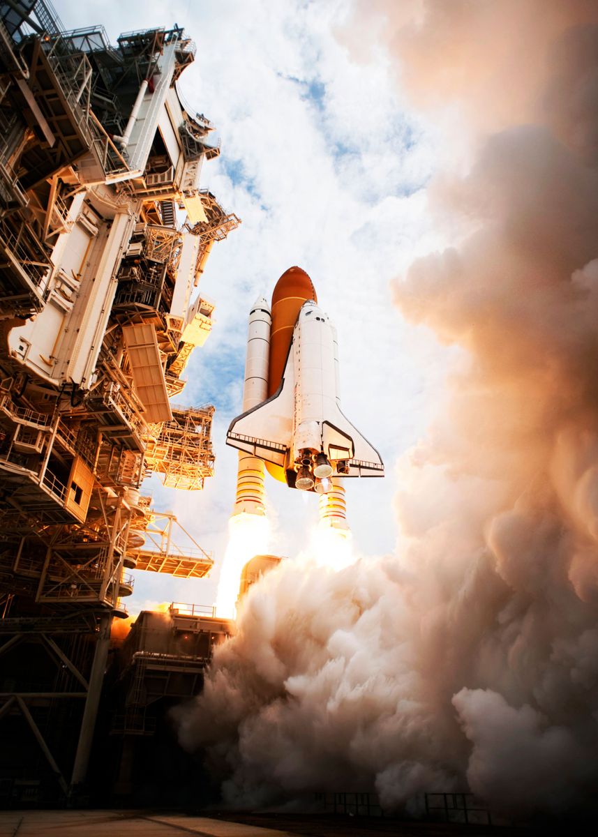 'Space shuttle Atlantis' Poster, picture, metal print, paint by Tim ...