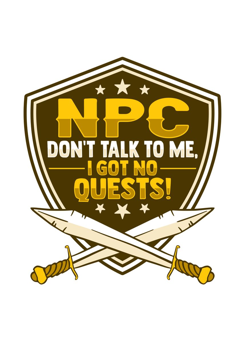 'LARP NPC RPG Role Playing' Poster, picture, metal print, paint by ...