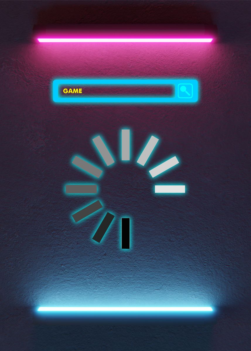 'Game Loading' Poster, picture, metal print, paint by Trending Music ...