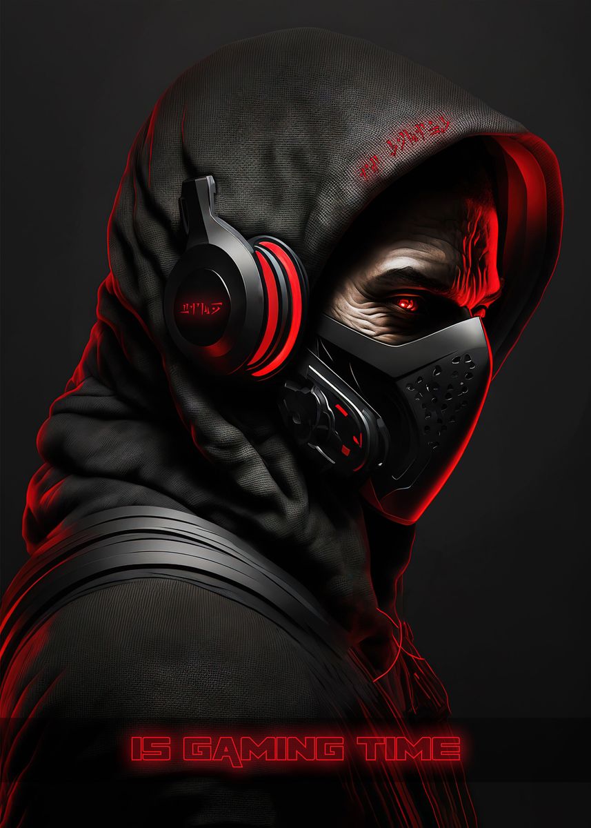 'Gaming hood' Poster, picture, metal print, paint by Arturo Vivo | Displate