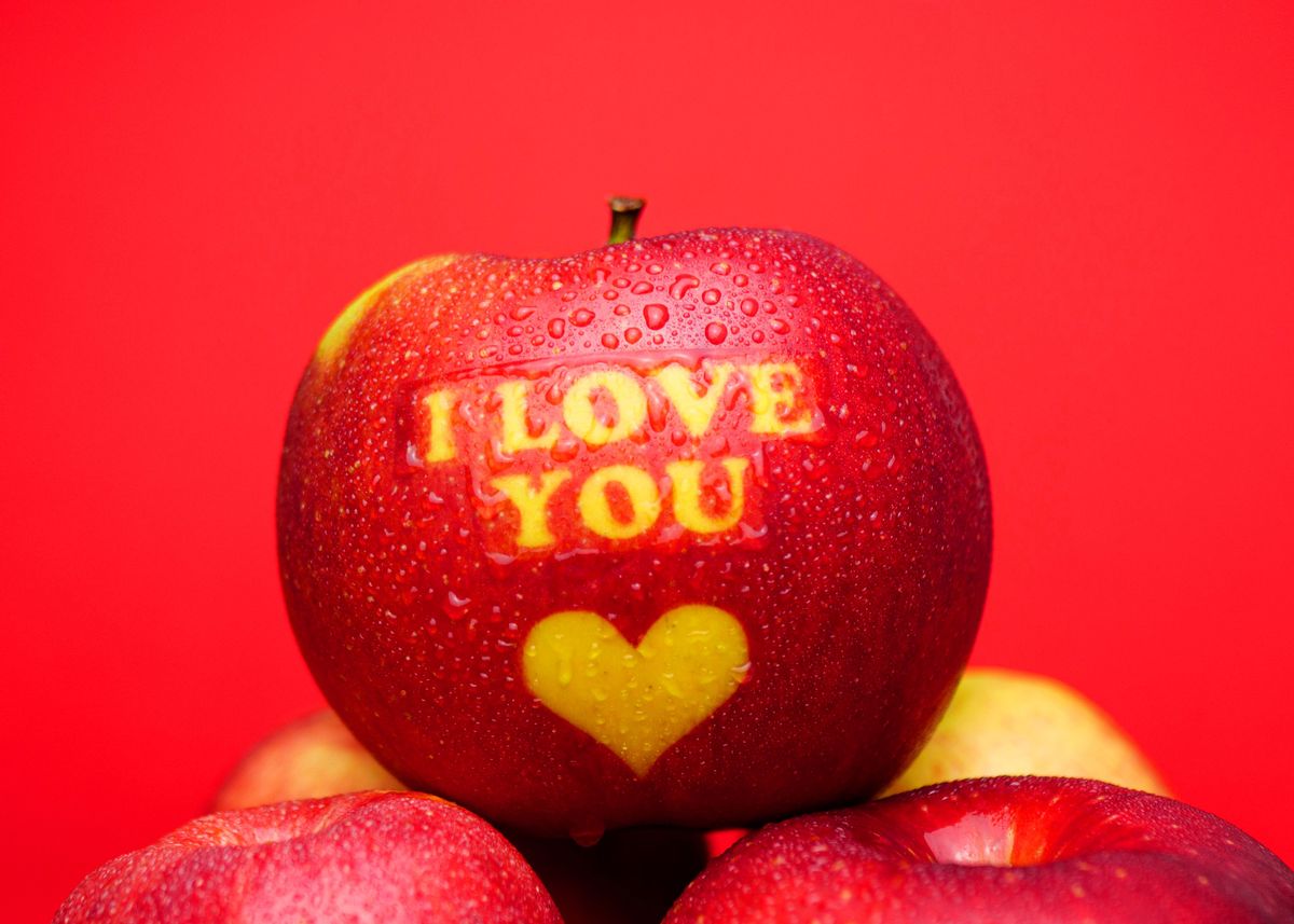'Valentine Apple' Poster by Purple Haze | Displate