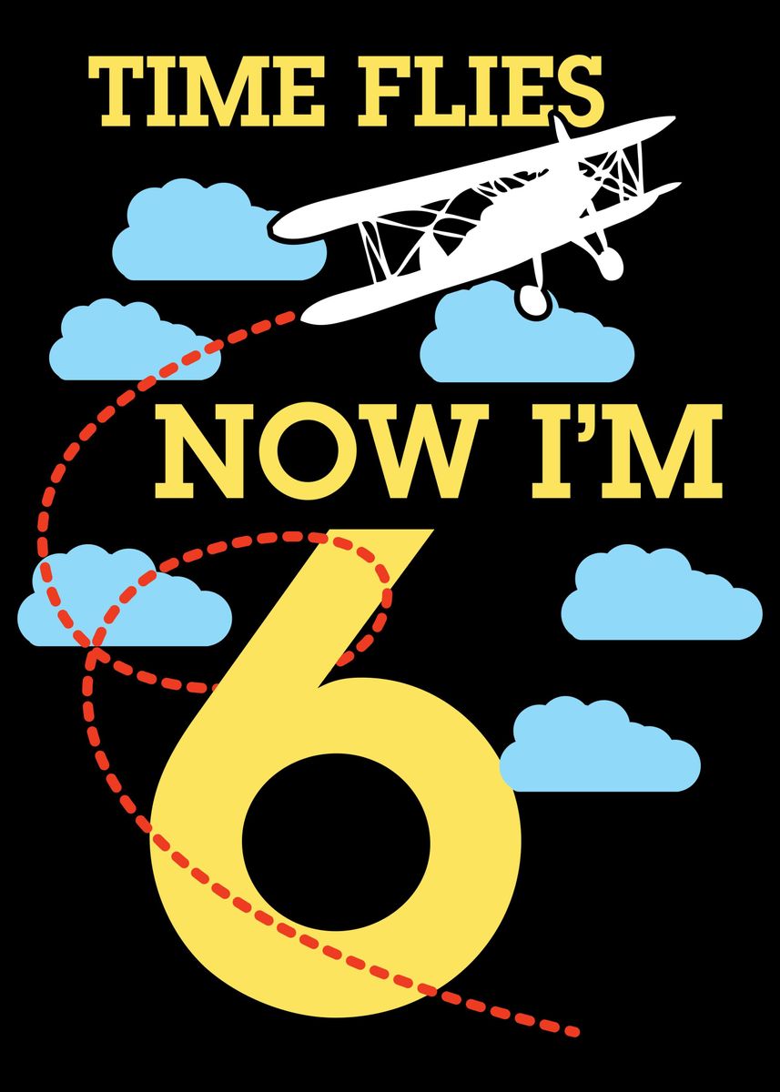 '6th Birthday Boys' Poster, picture, metal print, paint by ...