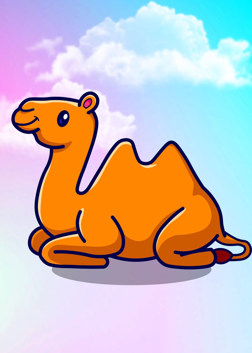 'Camel' Poster, picture, metal print, paint by khoa doan | Displate