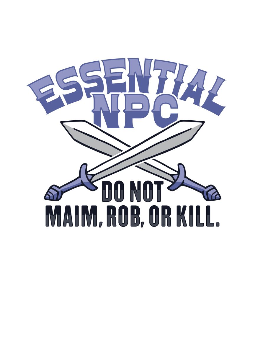 'LARP NPC RPG Role Playing' Poster, picture, metal print, paint by ...