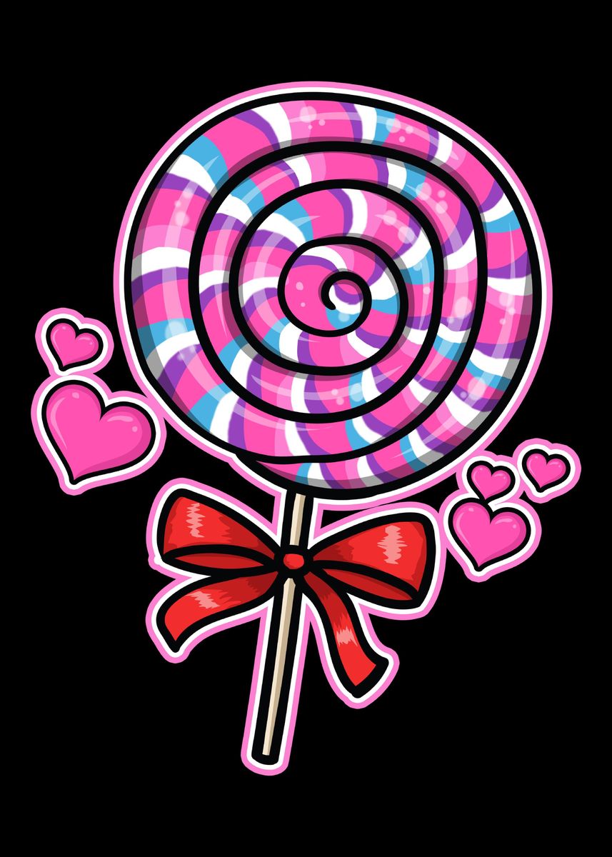 'Lollipop Candy' Poster by Hexor | Displate