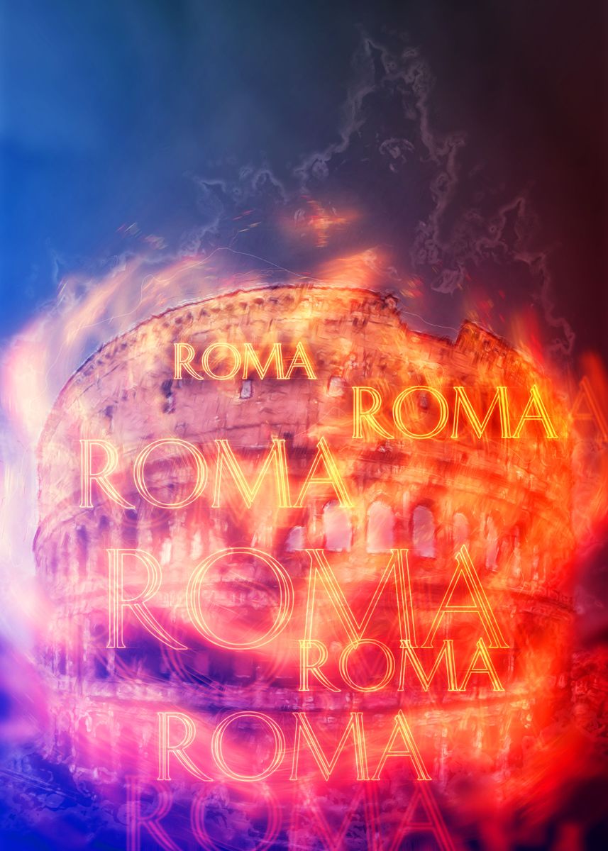 'Roma' Poster, picture, metal print, paint by Petra Rommelfanger | Displate
