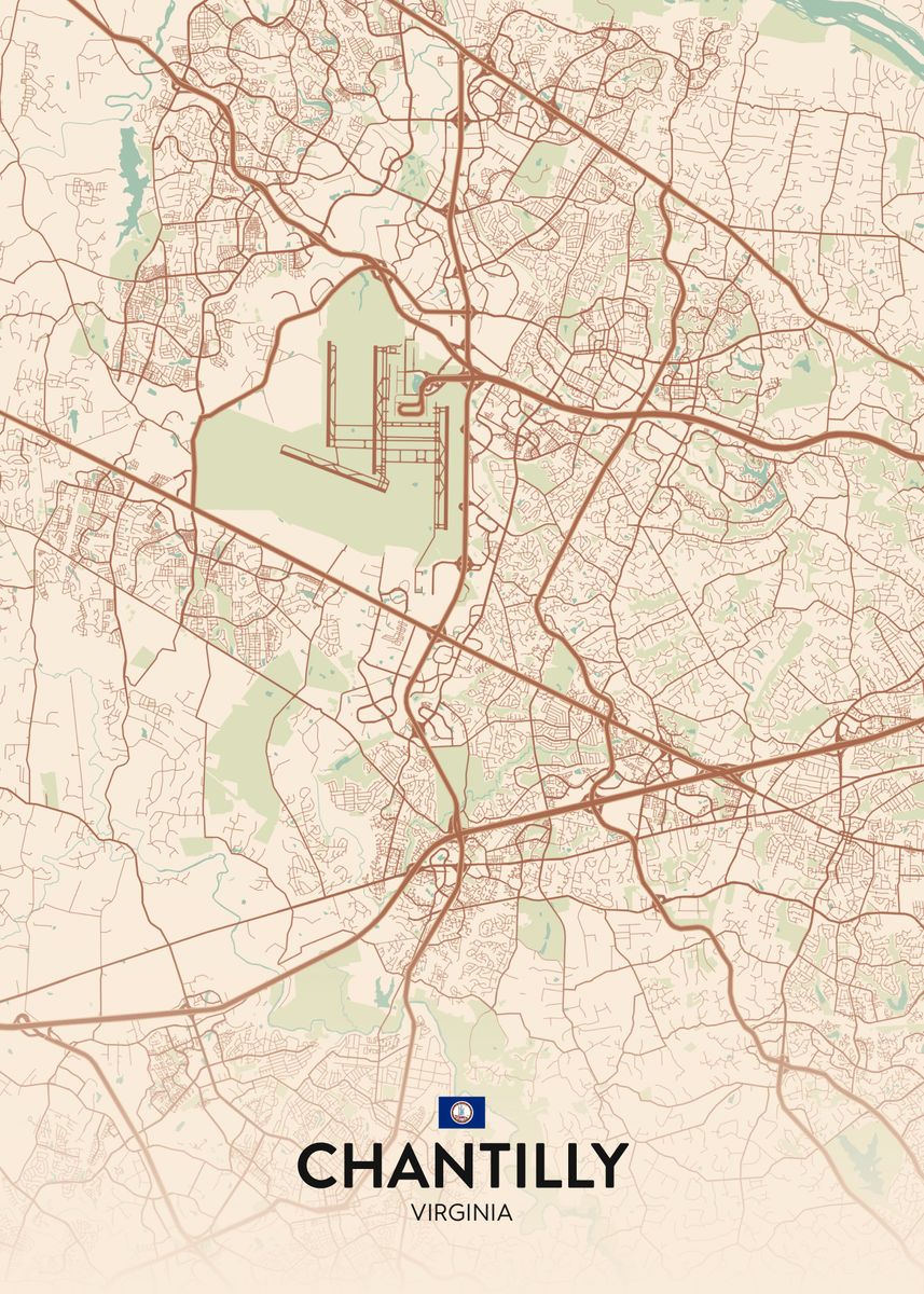 'Chantilly VA' Poster, picture, metal print, paint by IMR Designs ...