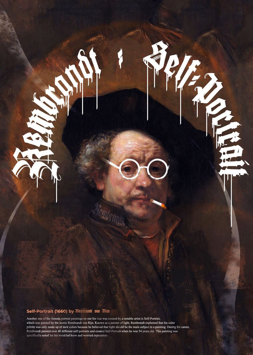 'Anti Art Self Portrait' Poster, picture, metal print, paint by Aliigal ...