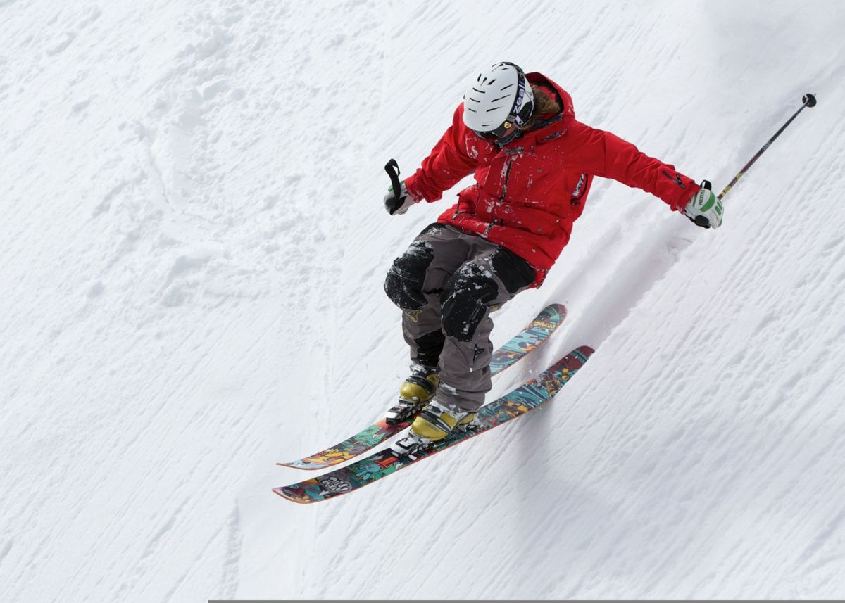 'man snow skiing' Poster by MrNguyen HaTang | Displate