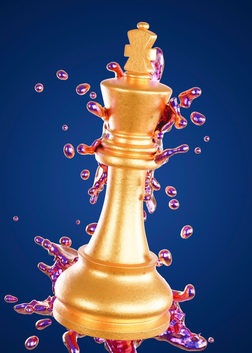 'Chess King' Poster, picture, metal print, paint by Deyvis Anthony ...