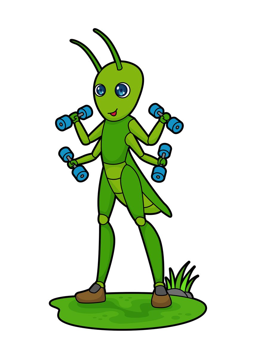 'Caterpillar Fitness Sports' Poster, picture, metal print, paint by ...