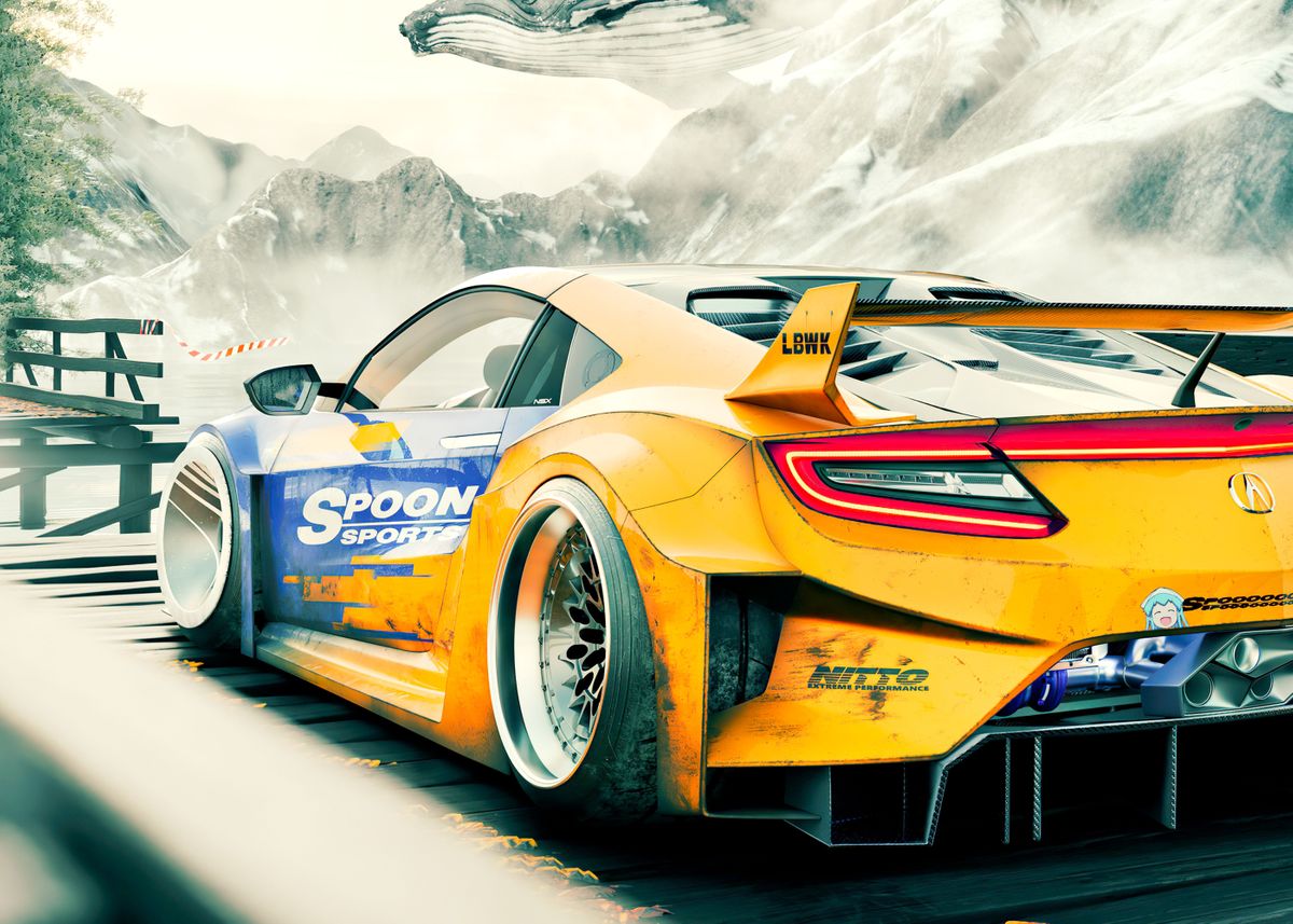 'acura nsx' Poster by Spot Cars | Displate