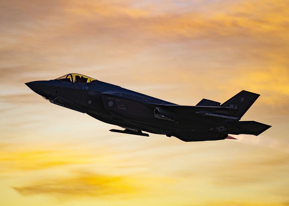 'F35 takeoff' Poster by Galaxy Images | Displate