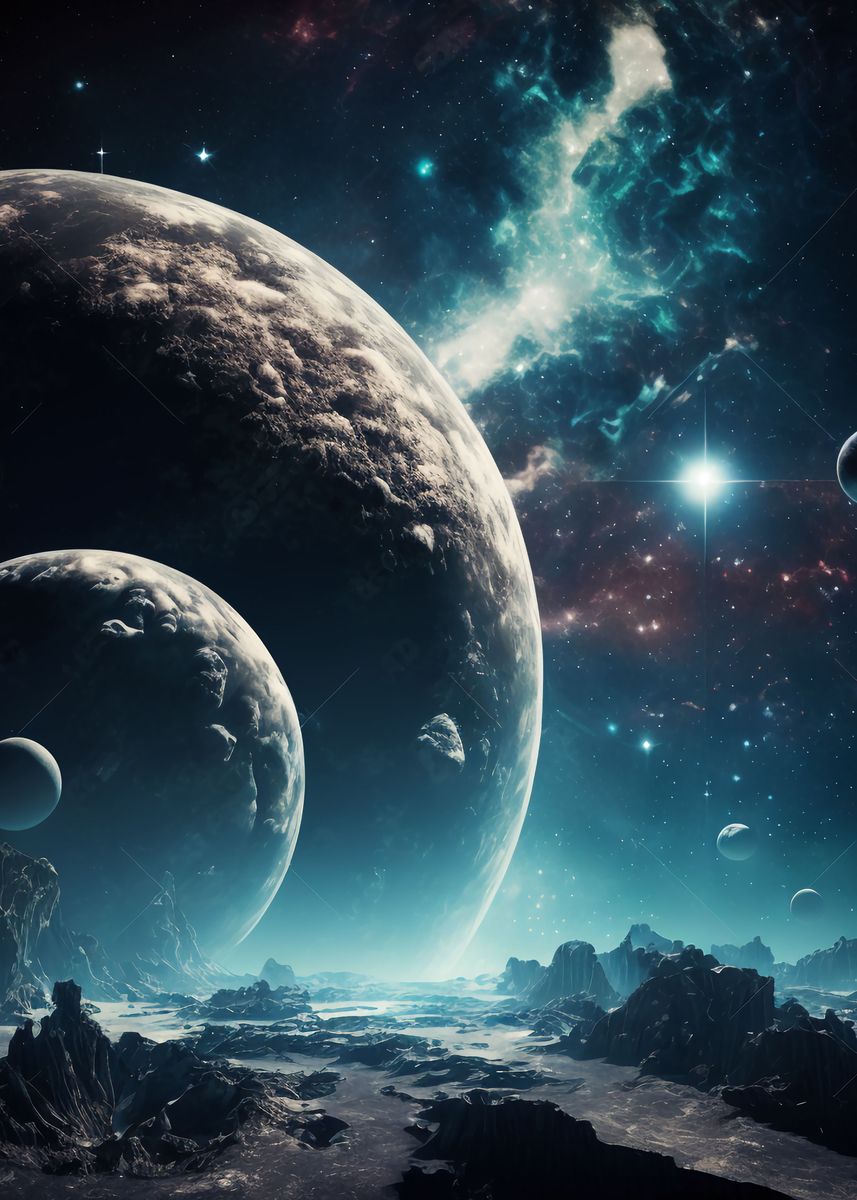 'Planets' Poster, picture, metal print, paint by Oleksandr Kovalov ...