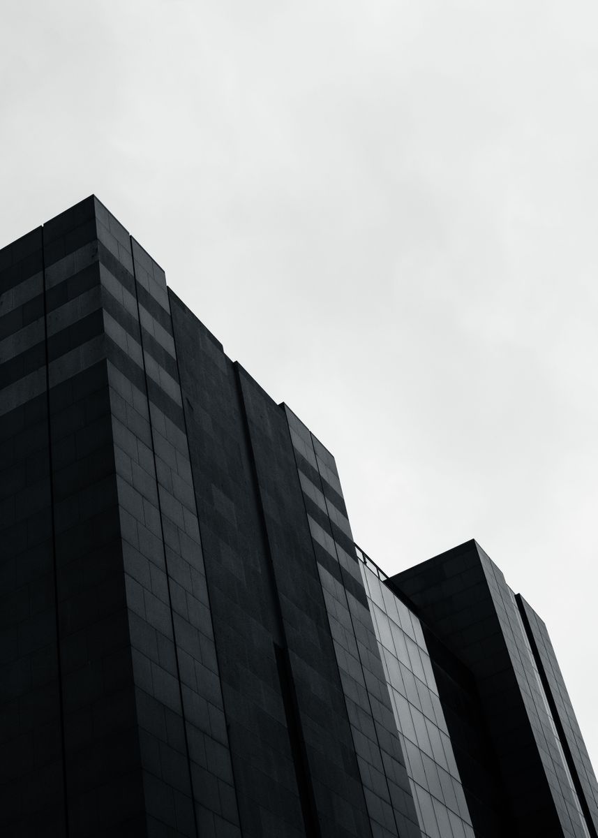 'Abstract form of building' Poster, picture, metal print, paint by ...