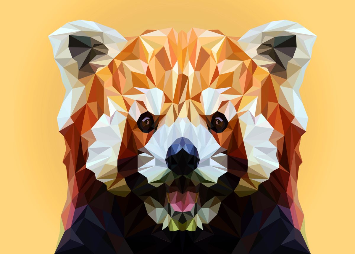'Red Panda' Poster by Dare Neil | Displate