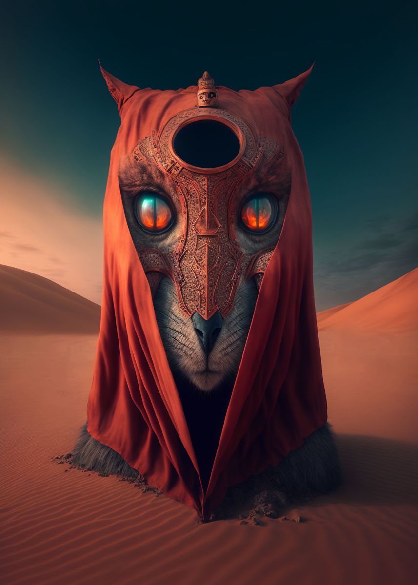 'The Watcher' Poster, picture, metal print, paint by uBeeU Pixels ...