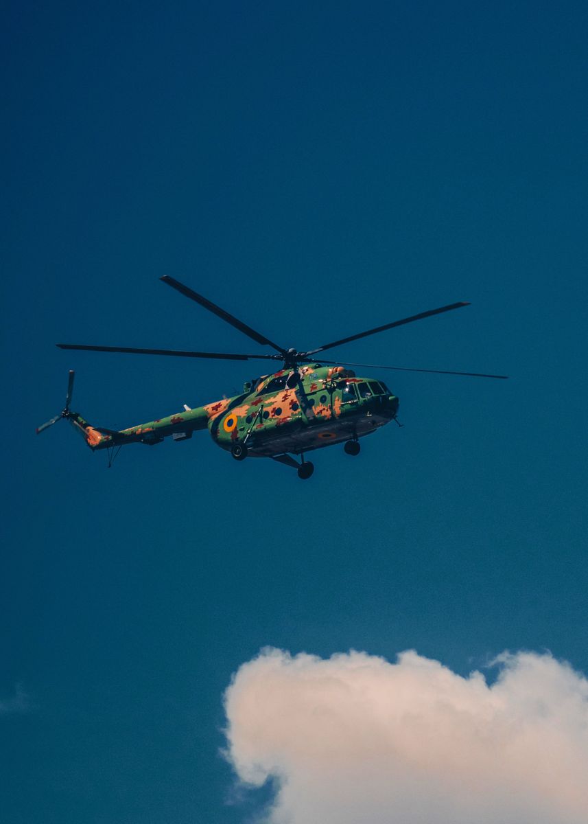 'Helicopter' Poster, picture, metal print, paint by Lets Fly Higher ...