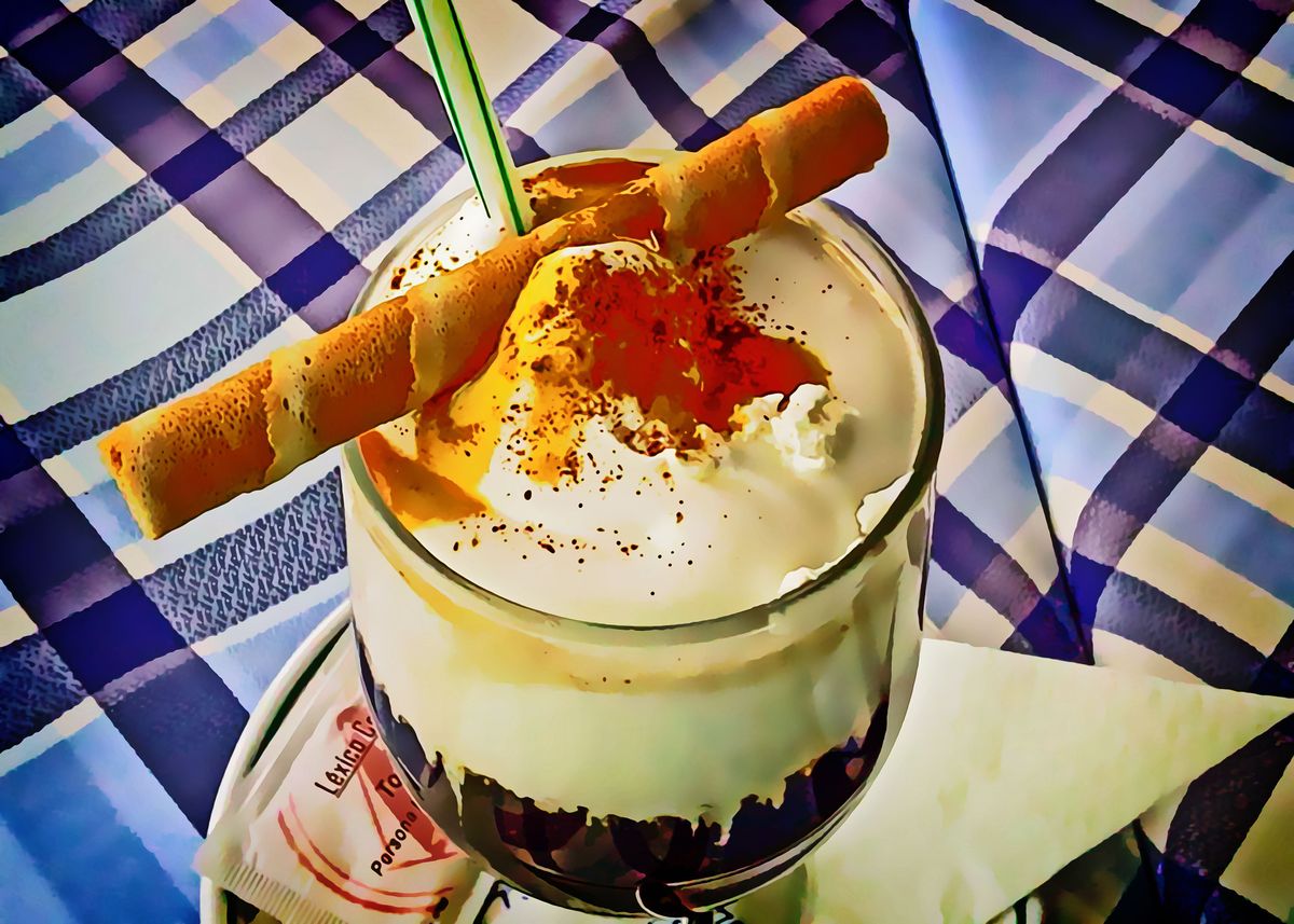 'coffee float' Poster by KROCKNER YR. | Displate