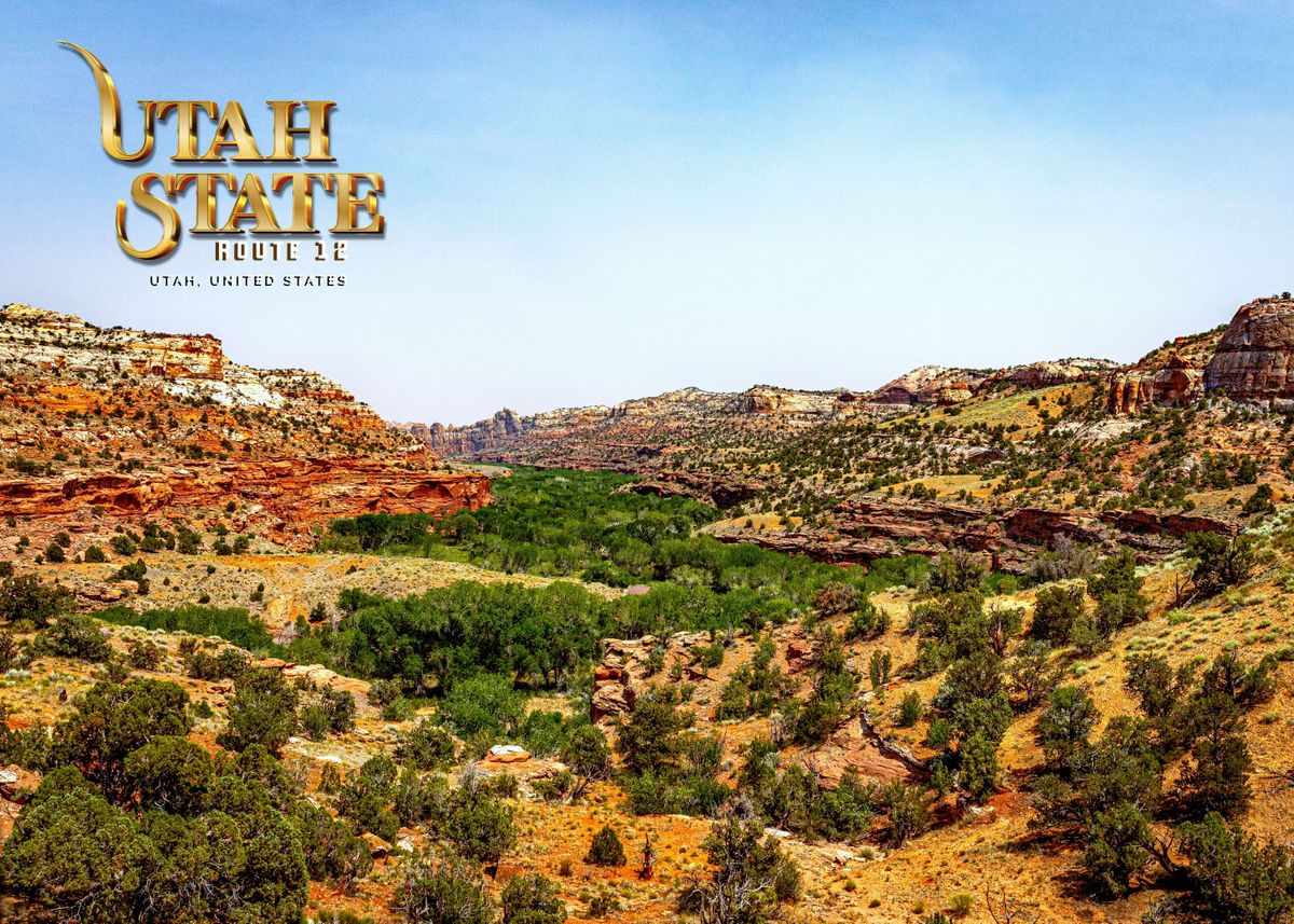 'Utah State Route 12' Poster by Gestalt Imagery | Displate