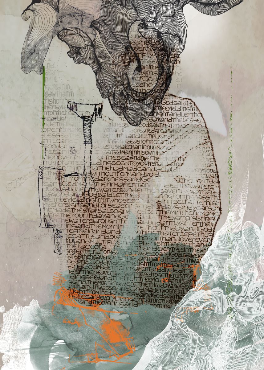 'Human state of mind' Poster, picture, metal print, paint by Denis ...