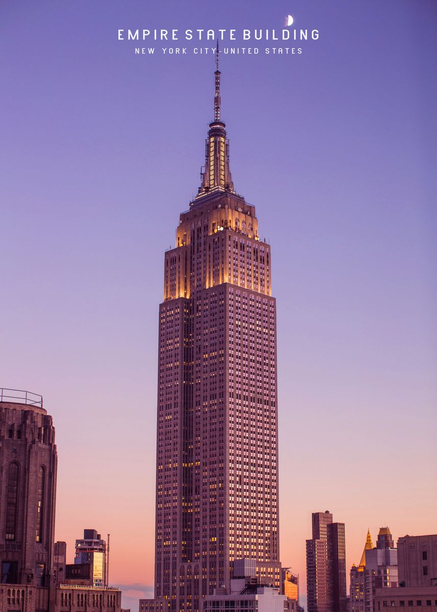 'Empire State Building ' Poster, picture, metal print, paint by Famous ...