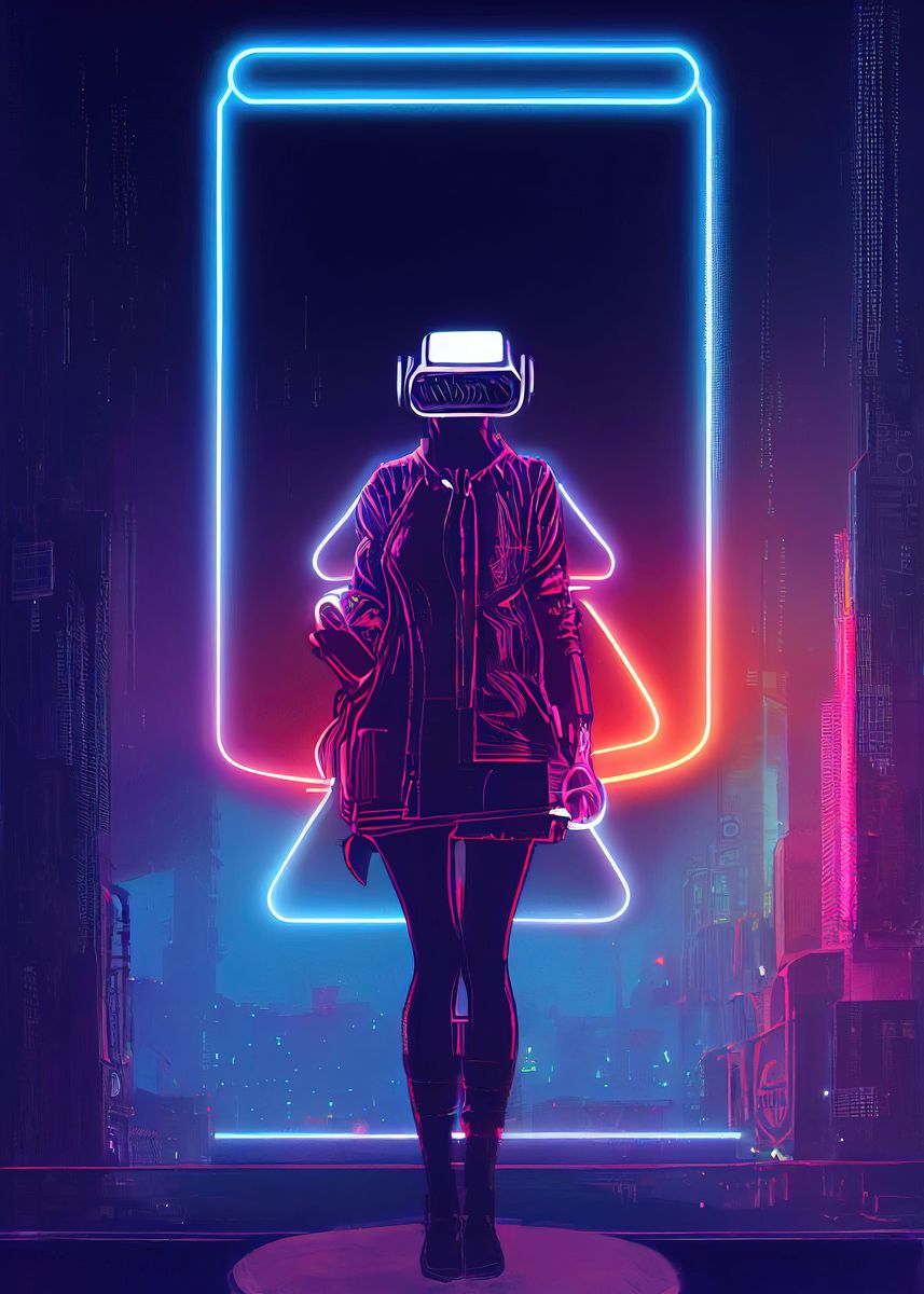 'Neon catwalk' Poster, picture, metal print, paint by Designersen ...