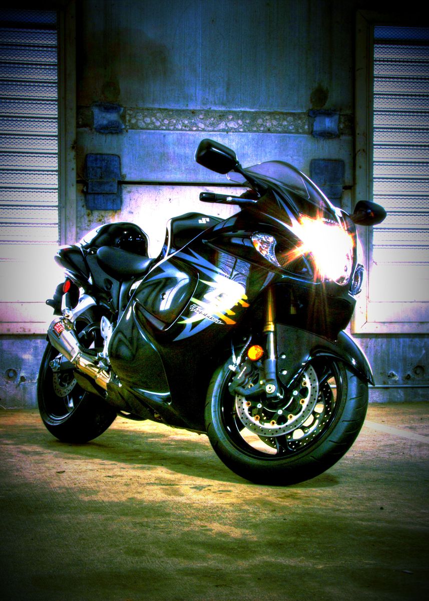 'Suzuki Hayabusa' Poster, picture, metal print, paint by Sam Gong ...