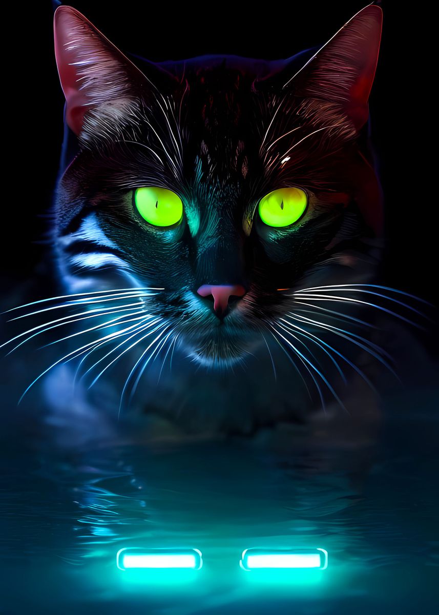 'futuristic animal' Poster, picture, metal print, paint by your name ...