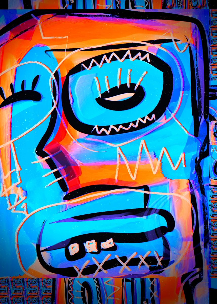 'Neo Expression Character' Poster, picture, metal print, paint by ART ...