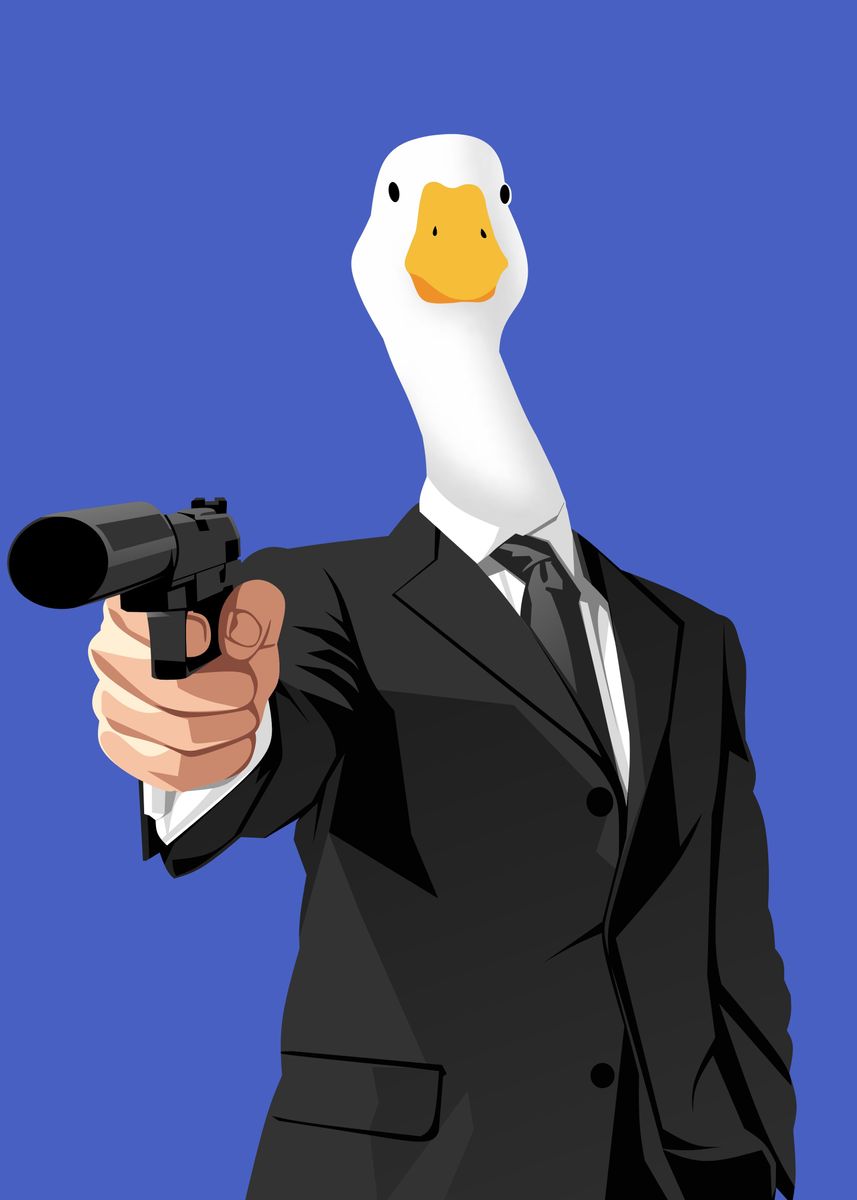 'The duck' Poster, picture, metal print, paint by CRAFTSSSTUDIO | Displate